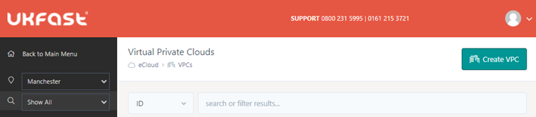 Virtual Private Cloud (VPC) | ANS Documentation